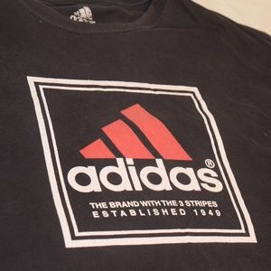 adidas | Shirts | Adidas Mens Square Call Out Logo T Shirt 3 Stripe ...